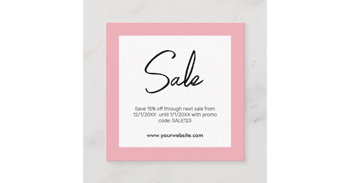 Sale Business Card | Zazzle