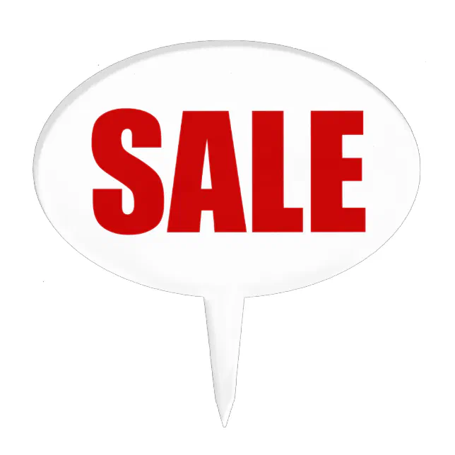 SALE CAKE TOPPER | Zazzle