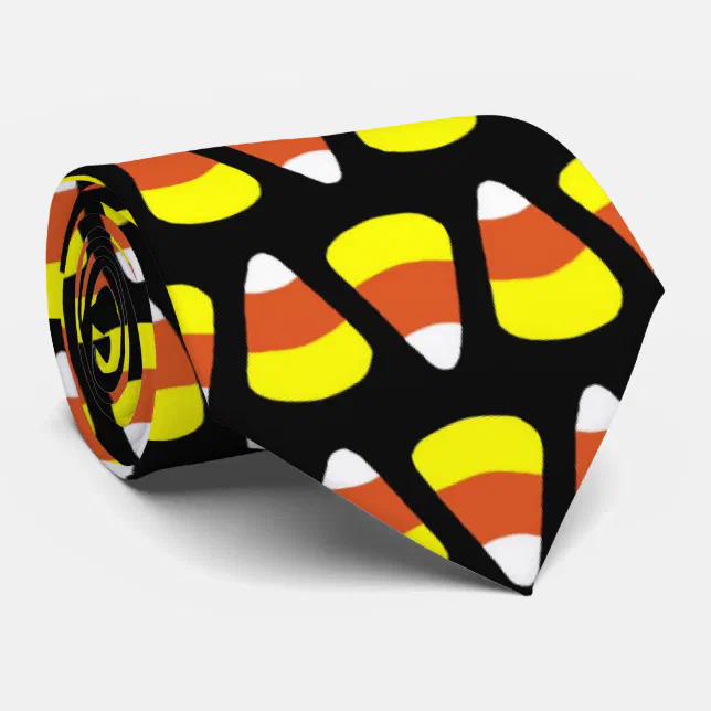 SALE - Fun Halloween Candy Corn Tie | Zazzle