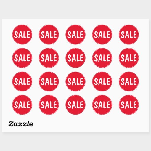 Sale Retail Classic Round Sticker | Zazzle