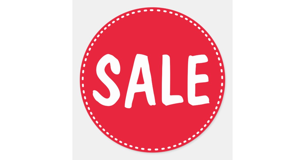 Sale Retail Classic Round Sticker | Zazzle