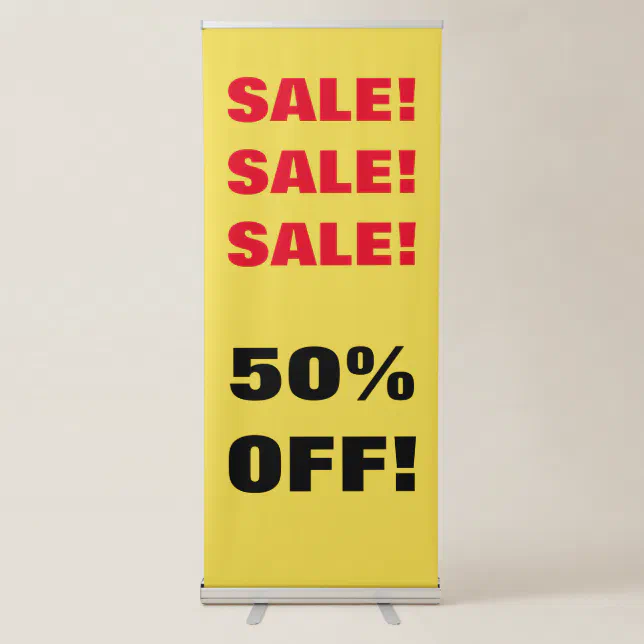 "SALE! SALE! SALE!" Vertical Banner | Zazzle