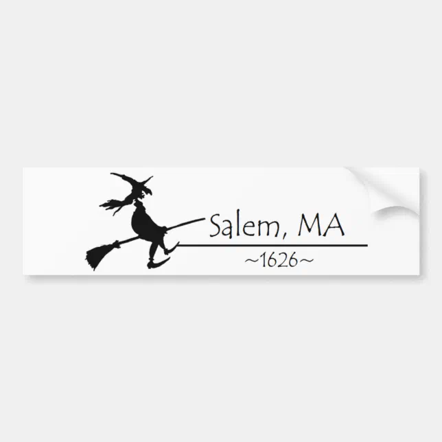Salem, MA 1626 Bumper Sticker | Zazzle