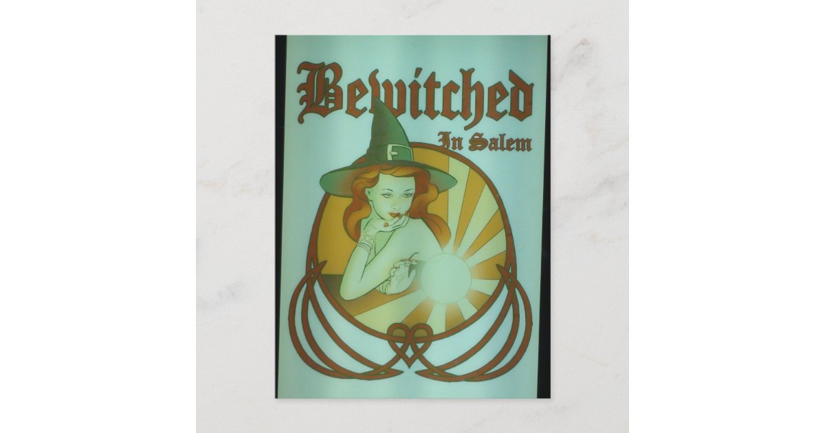 Salem, Massachusetts "Bewitched" Postcard | Zazzle