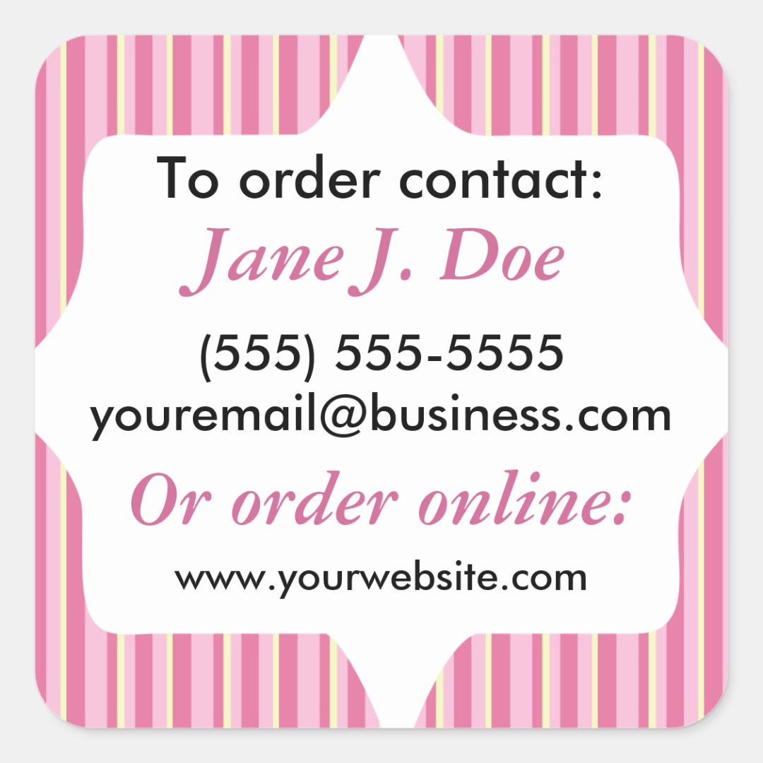 Sales Brochure Labels for Avon and More | Zazzle