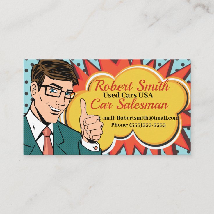 Salesman Business Card | Zazzle