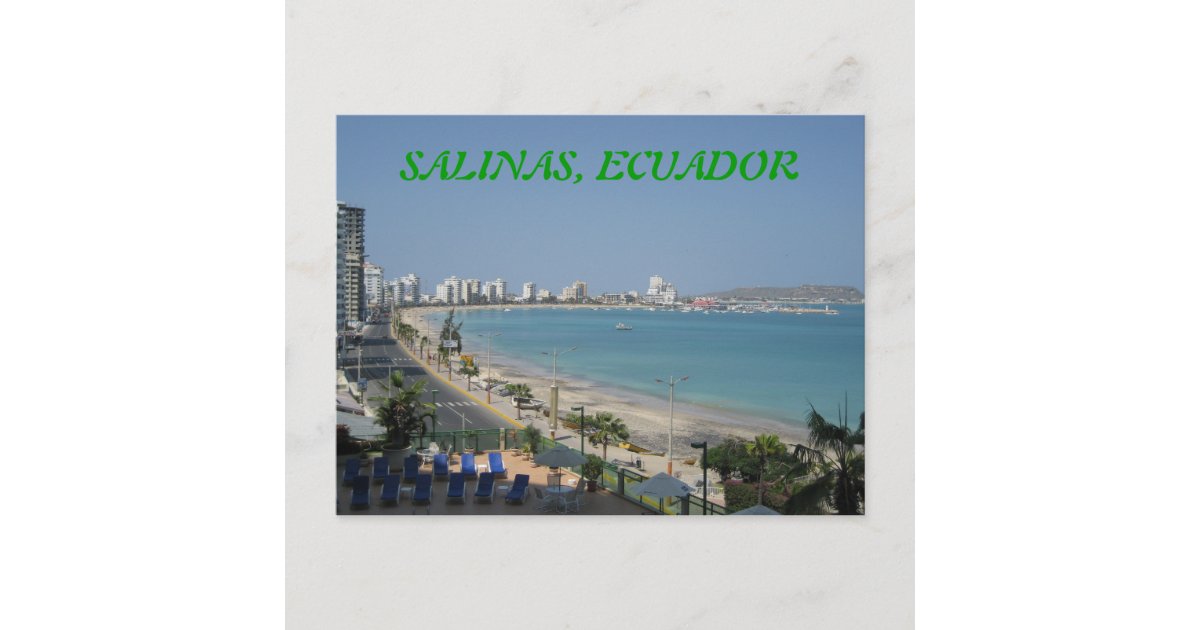 SALINAS, ECUADOR POSTCARD | Zazzle