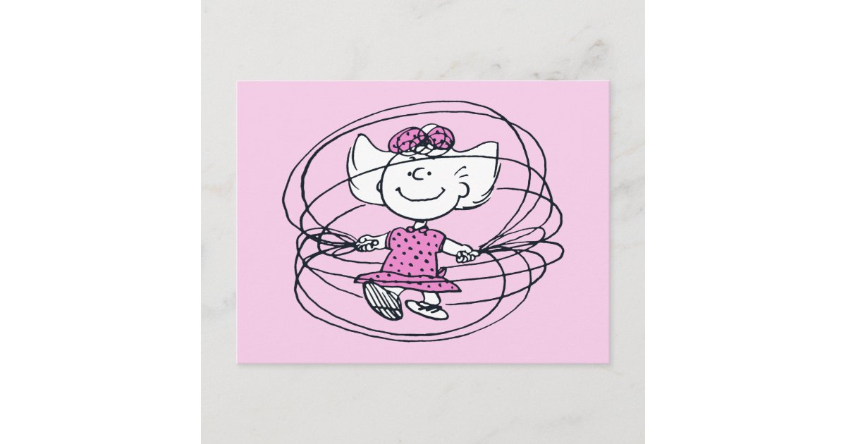 Sally Playing Jump Rope Postcard | Zazzle