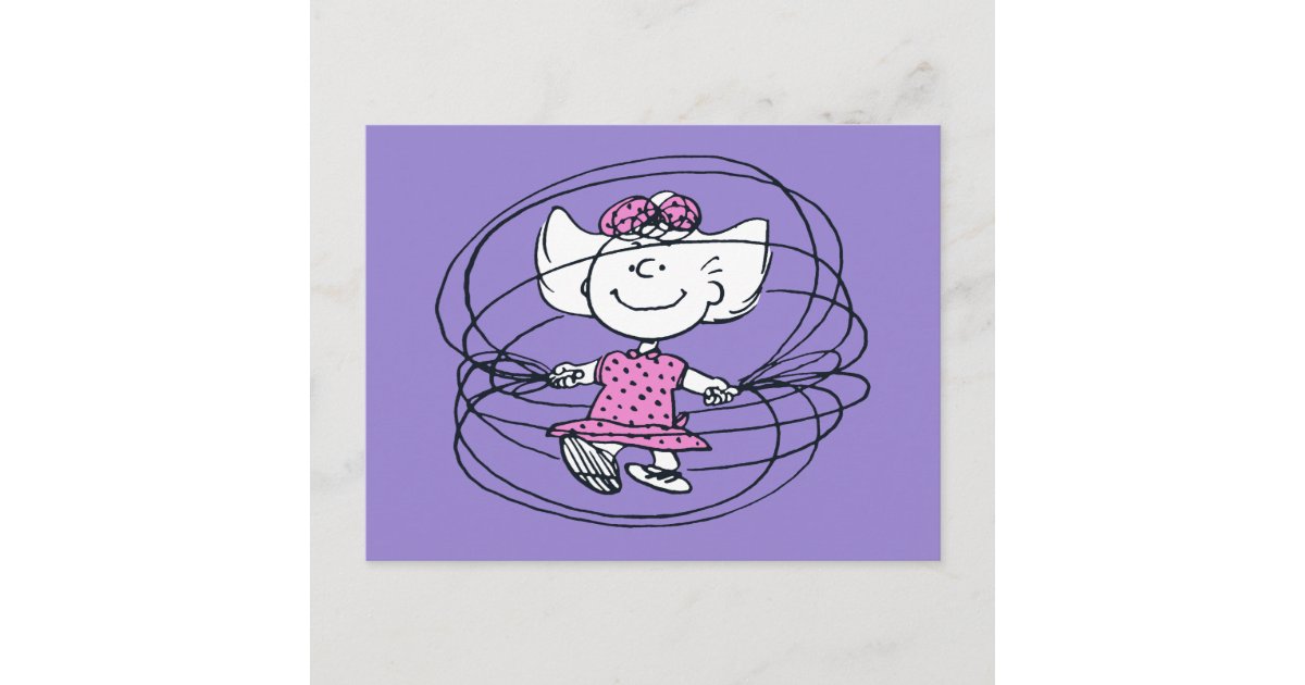 Sally Playing Jump Rope Postcard | Zazzle
