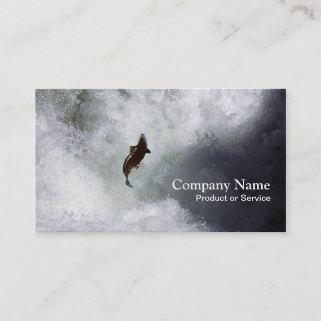 Salmon business card | Zazzle