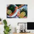 Salmon Feast Poster | Zazzle
