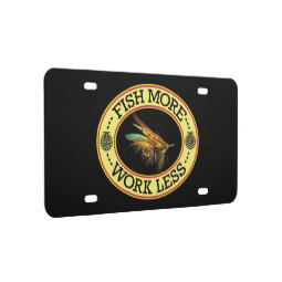Salmon Fly Fishing License Plate | Zazzle