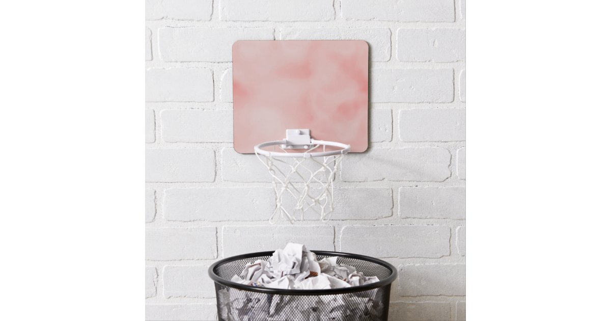 Salmon Pink Ombre Mini Basketball Hoop | Zazzle