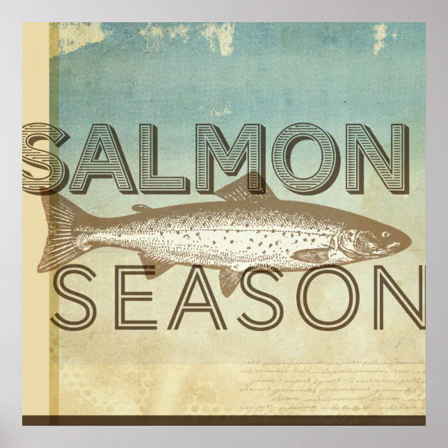 Salmon Season Poster | Zazzle