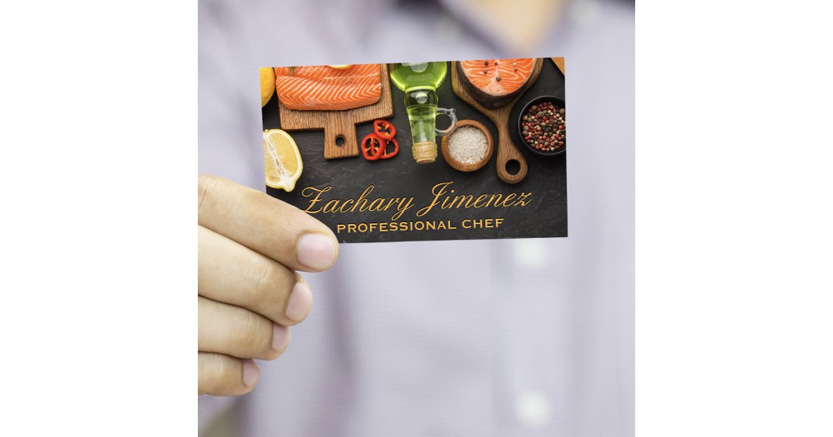 Salmon | Spices Business Card | Zazzle