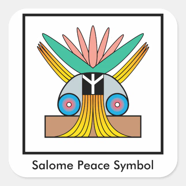 Salome Peace Symbol Sticker | Zazzle