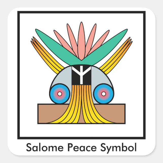 Salome Peace Symbol Sticker | Zazzle