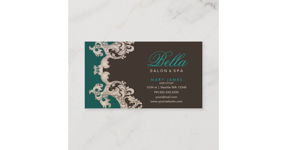 salon and spa business card appointment card | Zazzle