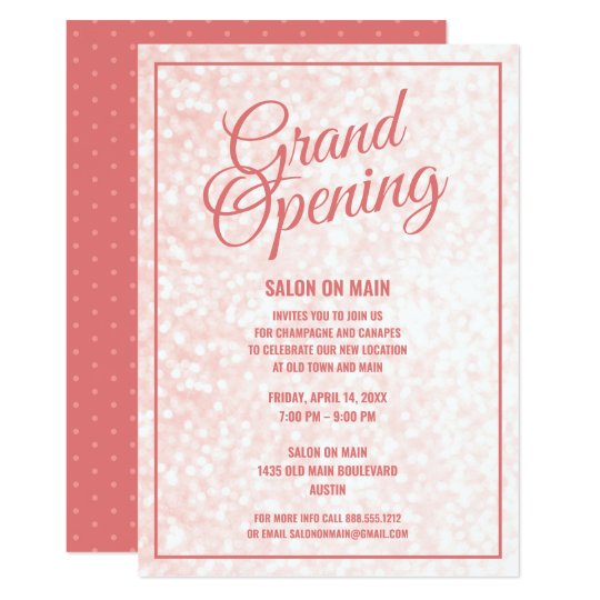 Salon Grand Opening | Open House Beauty Spa Invitation | Zazzle.com