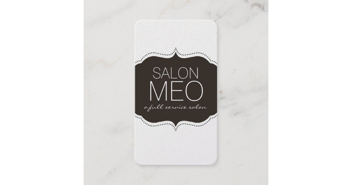 SALON MEO BUSINESS CARD | Zazzle