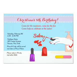 Nail Salon Invitations | Zazzle