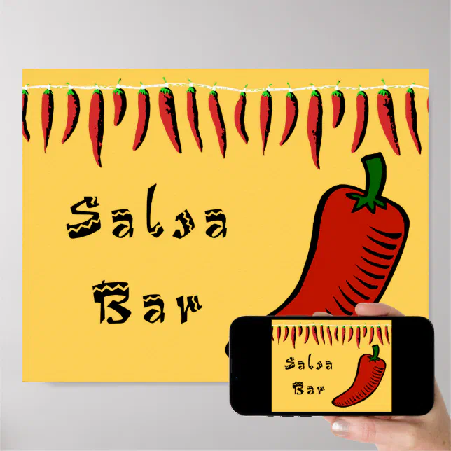 Salsa Bar Sign | Zazzle