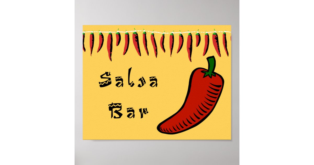 Salsa Bar Sign | Zazzle