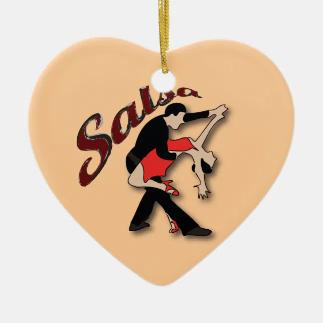 Salsa Dancers Ceramic Ornament | Zazzle