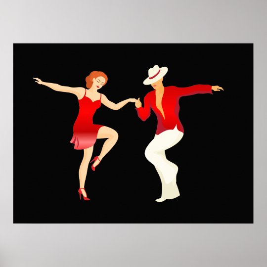 Salsa Dancers Dance Series Poster | Zazzle.com