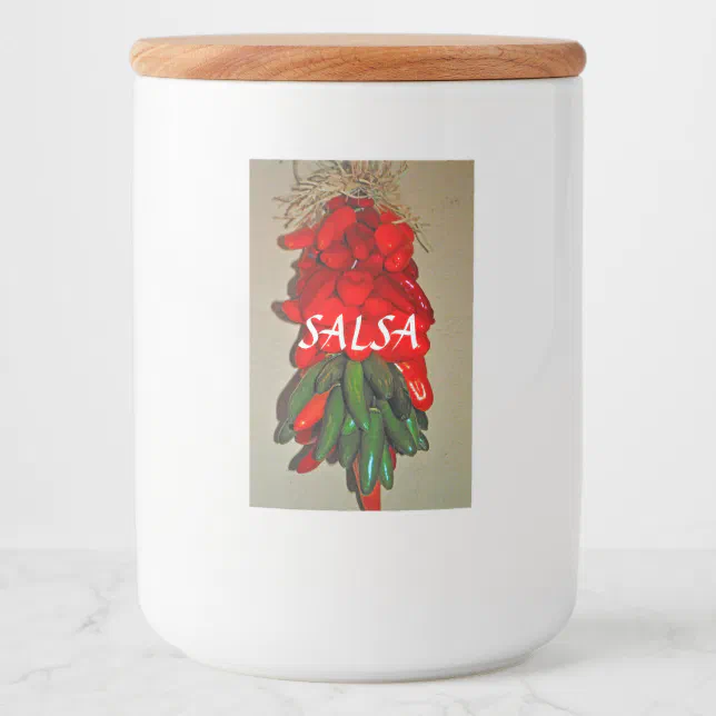 Salsa Food Container Label | Zazzle