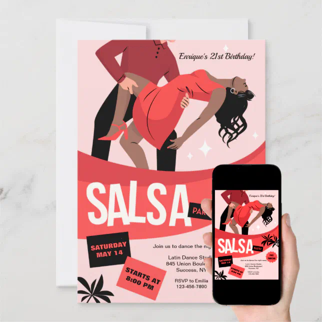 Salsa Party Invitation | Zazzle