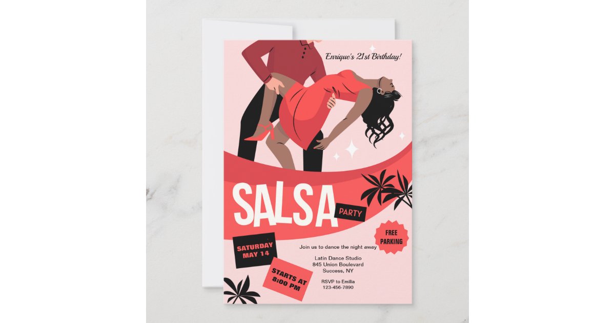 Salsa Party Invitation | Zazzle