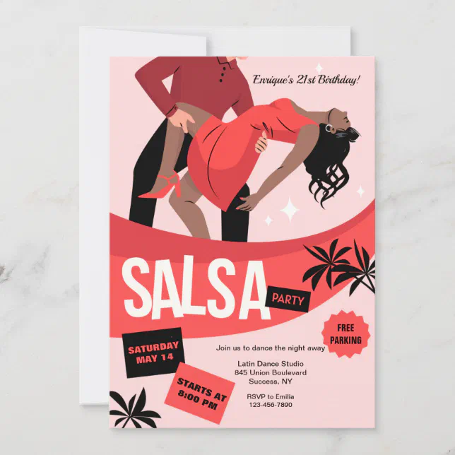 Salsa Party Invitation | Zazzle