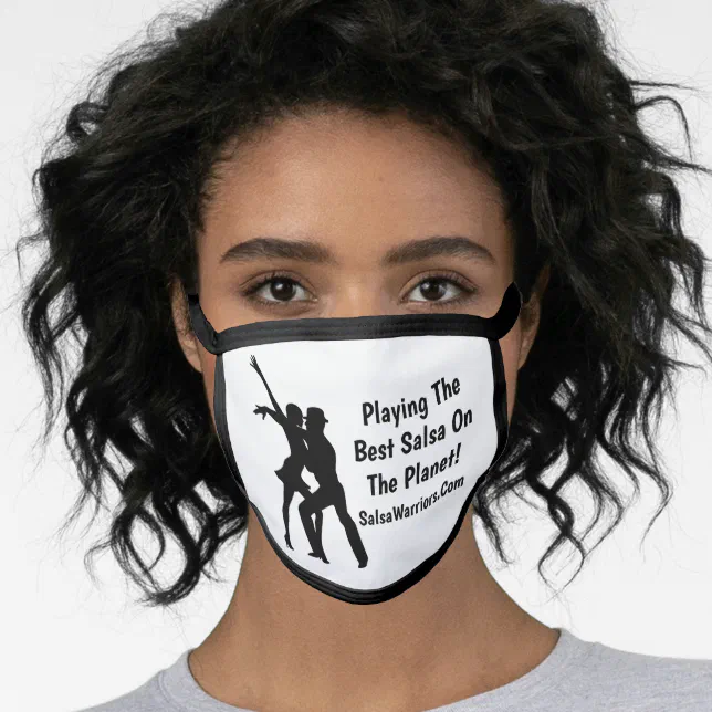 Salsa Warriors Facemask (Playing the Best Salsa) Face Mask | Zazzle