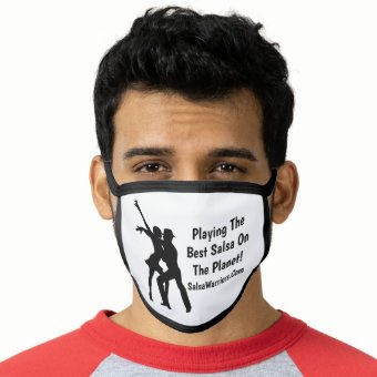 Salsa Warriors Facemask (Playing the Best Salsa) Face Mask | Zazzle