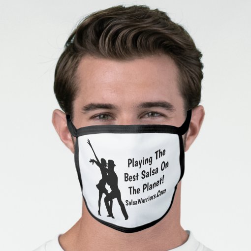 Salsa Warriors Facemask (Playing the Best Salsa) Face Mask | Zazzle