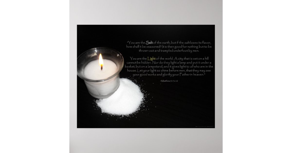 Salt and Light Scripture Poster | Zazzle
