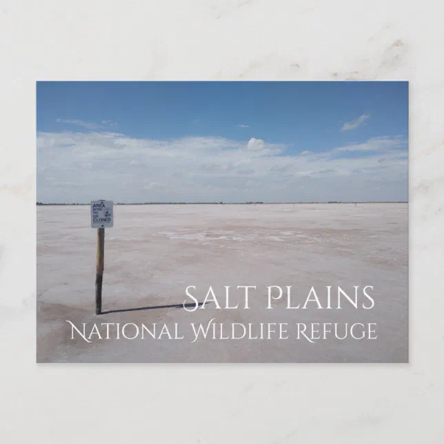 Salt Flats, Salt Plains National Wildlife Refuge Postcard | Zazzle