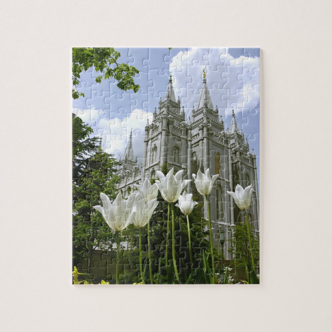 Salt Lake City LDS Temple Jigsaw Puzzle | Zazzle