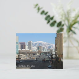 Salt Lake City, Utah Postcard | Zazzle