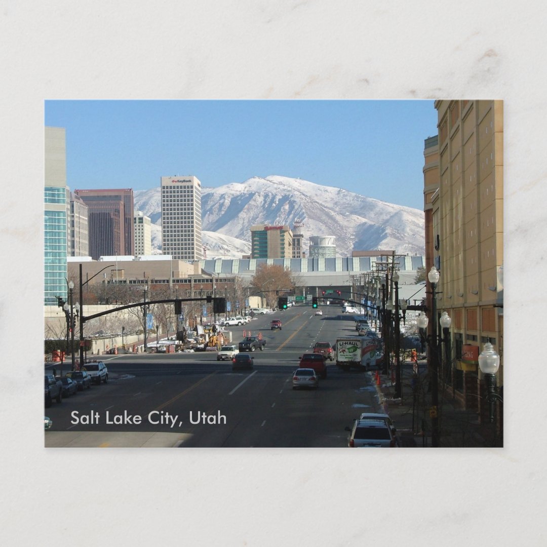 Salt Lake City, Utah Postcard | Zazzle