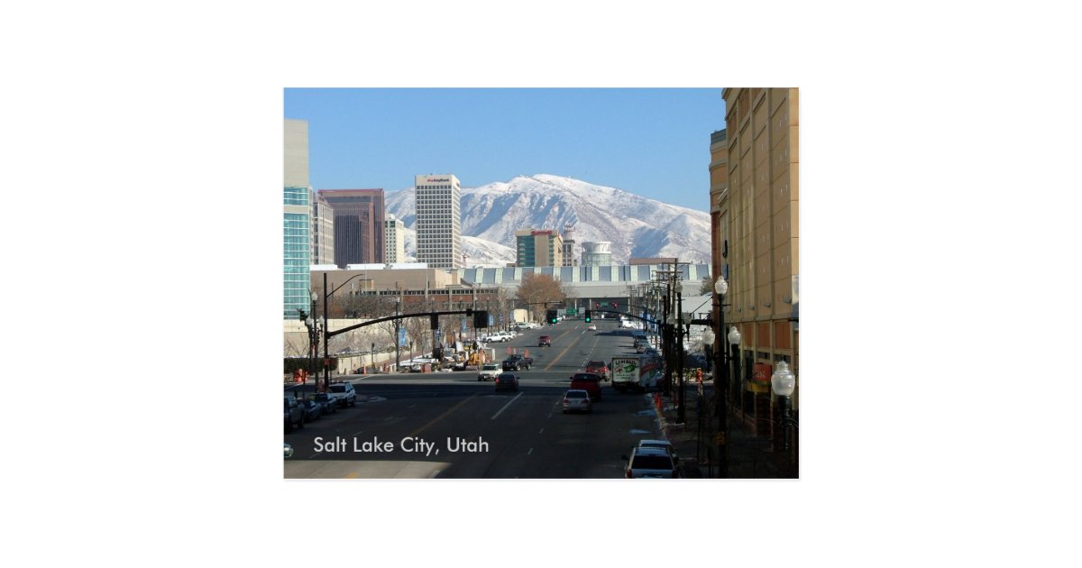 Salt Lake City, Utah Postcard | Zazzle.com