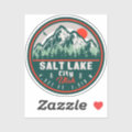 Salt Lake City Utah Ski Souvenir Retro Vintage 80s Sticker | Zazzle