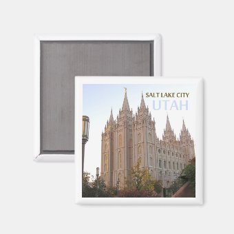Salt Lake City Utah Travel Souvenir Fridge Magnet | Zazzle