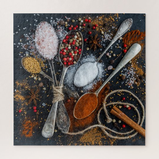 Salt Pepper Spices Condiments Cooking Food Jigsaw Puzzle | Zazzle.com