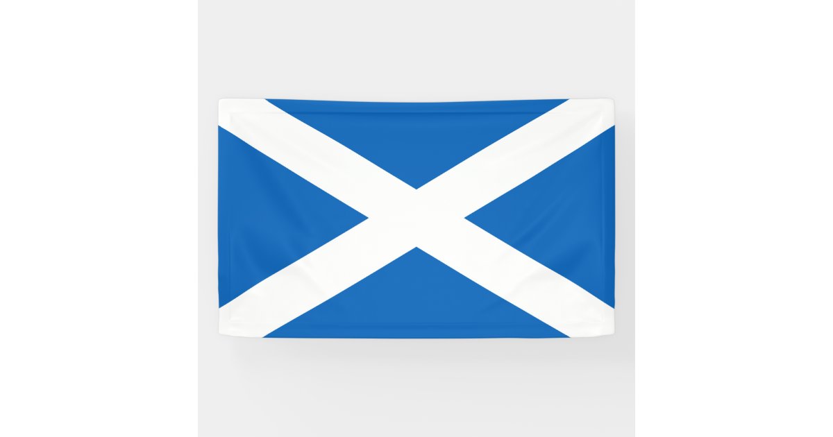 Saltire ~ Flag of Scotland Banner | Zazzle
