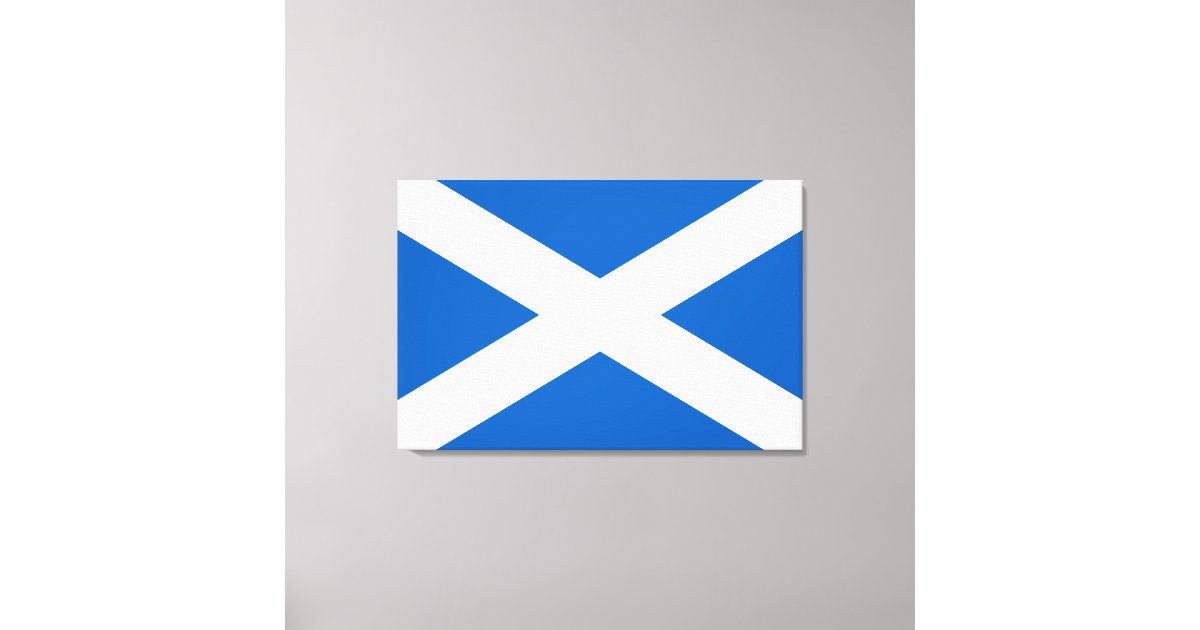 Saltire ~ Flag of Scotland Canvas Print | Zazzle