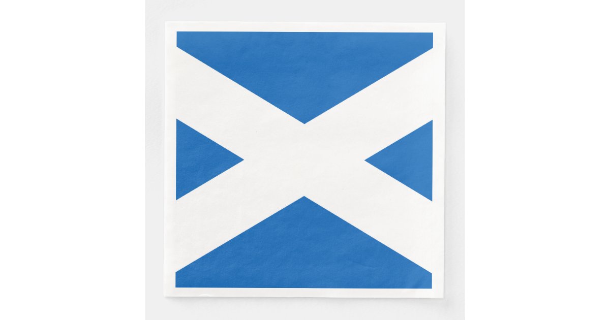 Saltire ~ Flag of Scotland Paper Dinner Napkins | Zazzle