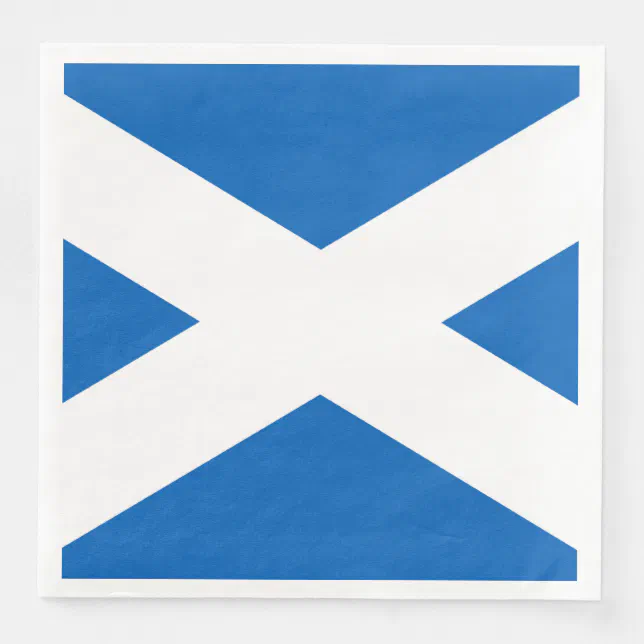 Saltire ~ Flag of Scotland Paper Dinner Napkins | Zazzle