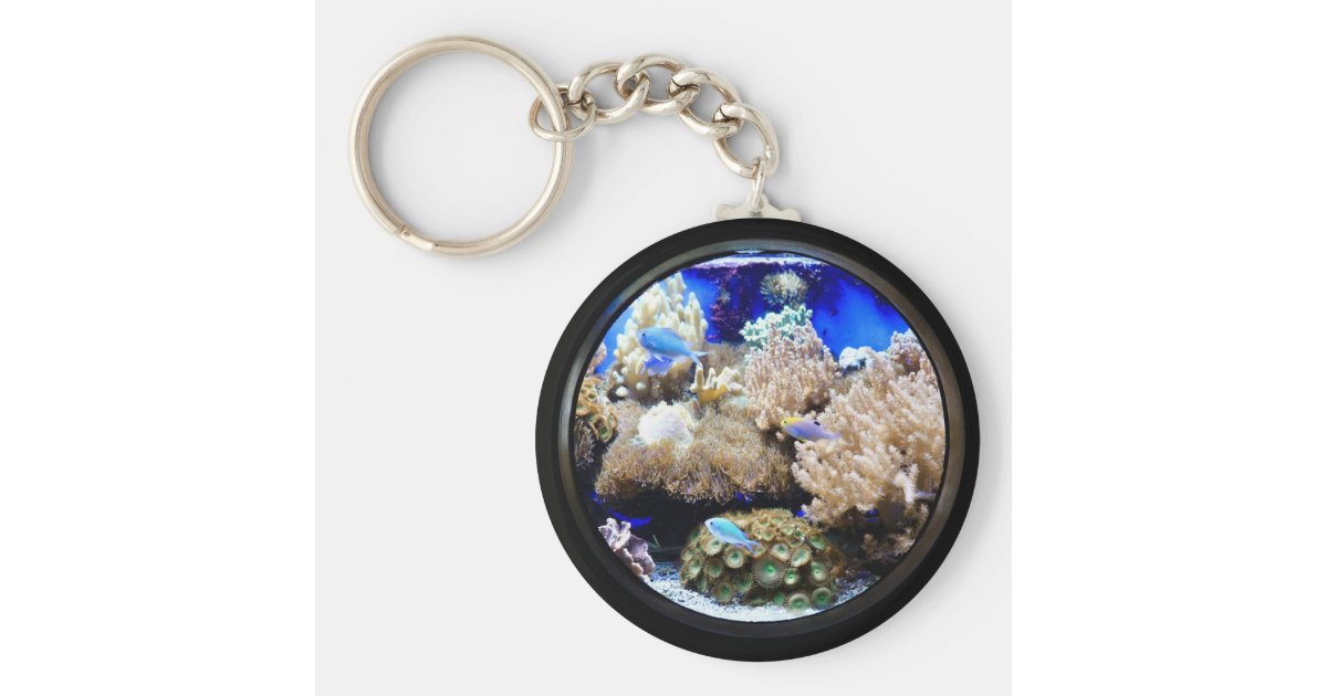 Saltwater aquarium keychain | Zazzle.com